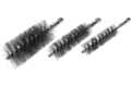 Tube brushes, single spiral, crimped wire